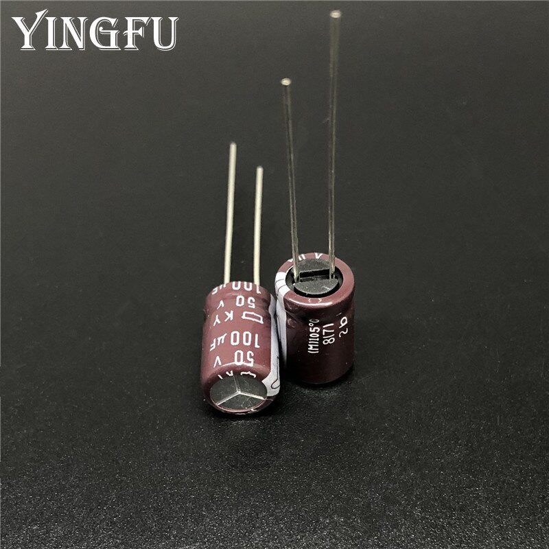 100pcs 100uF 50V NCC KY KZE KMG Series 8x11.5mm Lo... – Grandado