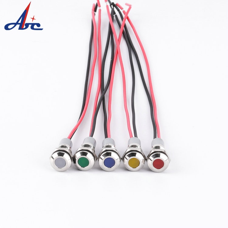 8mm LED Pilot Light Metalen Waterdichte 2 V/3 V/6 ... – Vicedeal