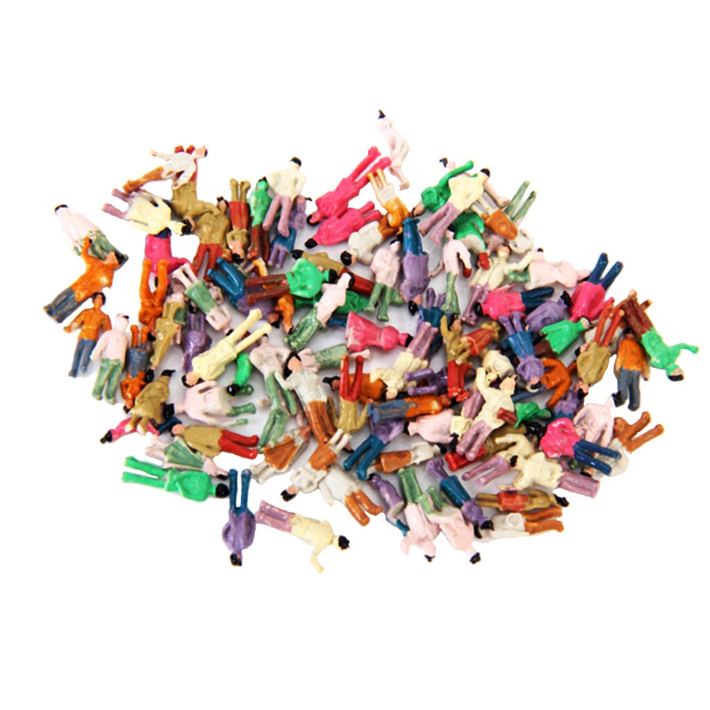 100x Model Train 1/150 Scale Painted People Figure... – Grandado