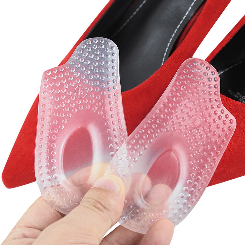 1pair Soft Silicone Gel Insoles Heel Cushion Soles... – Vicedeal