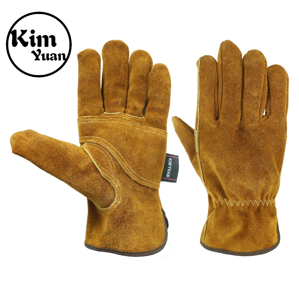 Guantes de trabajo de cuero resistentes al agua KI... – Grandado