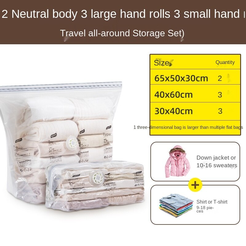 GY No Pumping Vacuum Compression Bag Clothes Machi... – Grandado