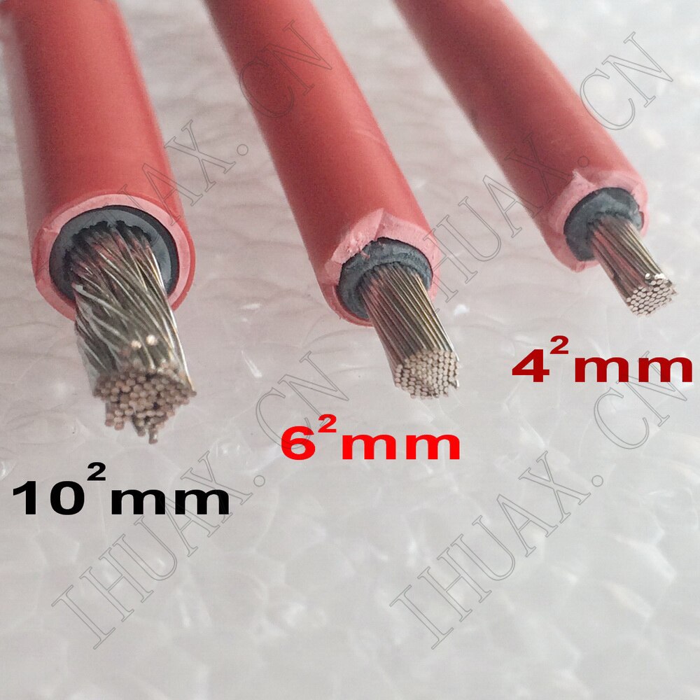 20 M/Roll 6mm2 Solar Kabel Rood Of Zwart Pv Kabel ... – Vicedeal