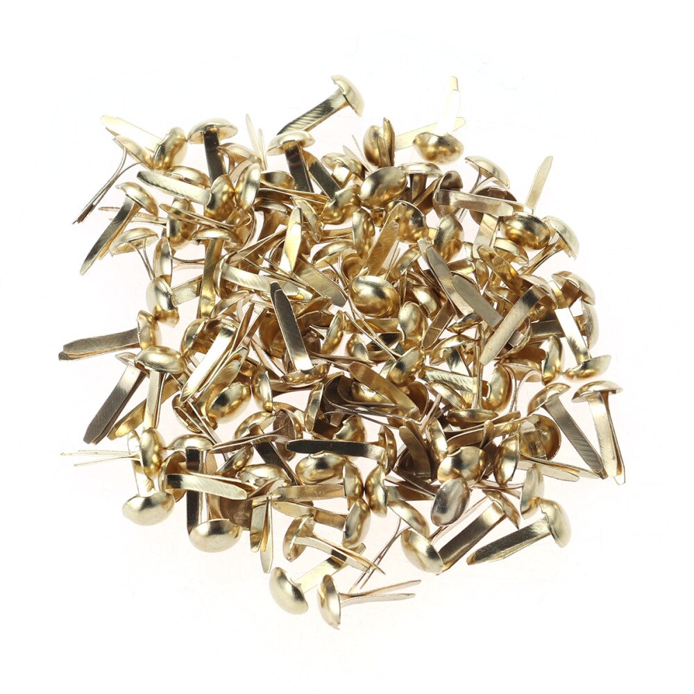 100 Pcs Mini Brads Assorted Colors Round Brad Past Vicedeal