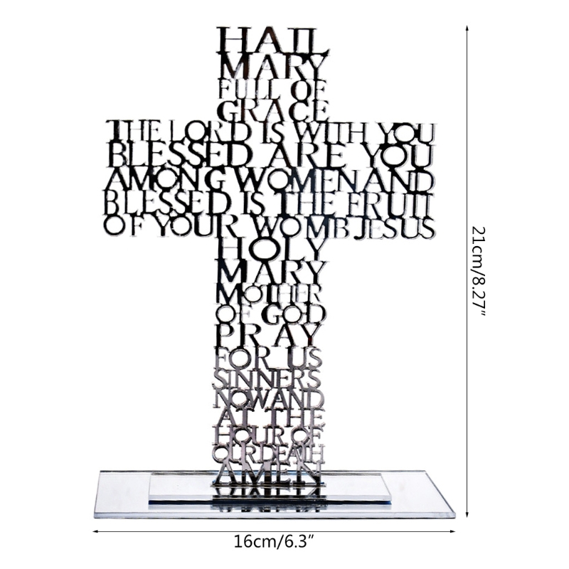 Acrylic Religious Scriptures Cross Jesus Christ Ca... – Vicedeal