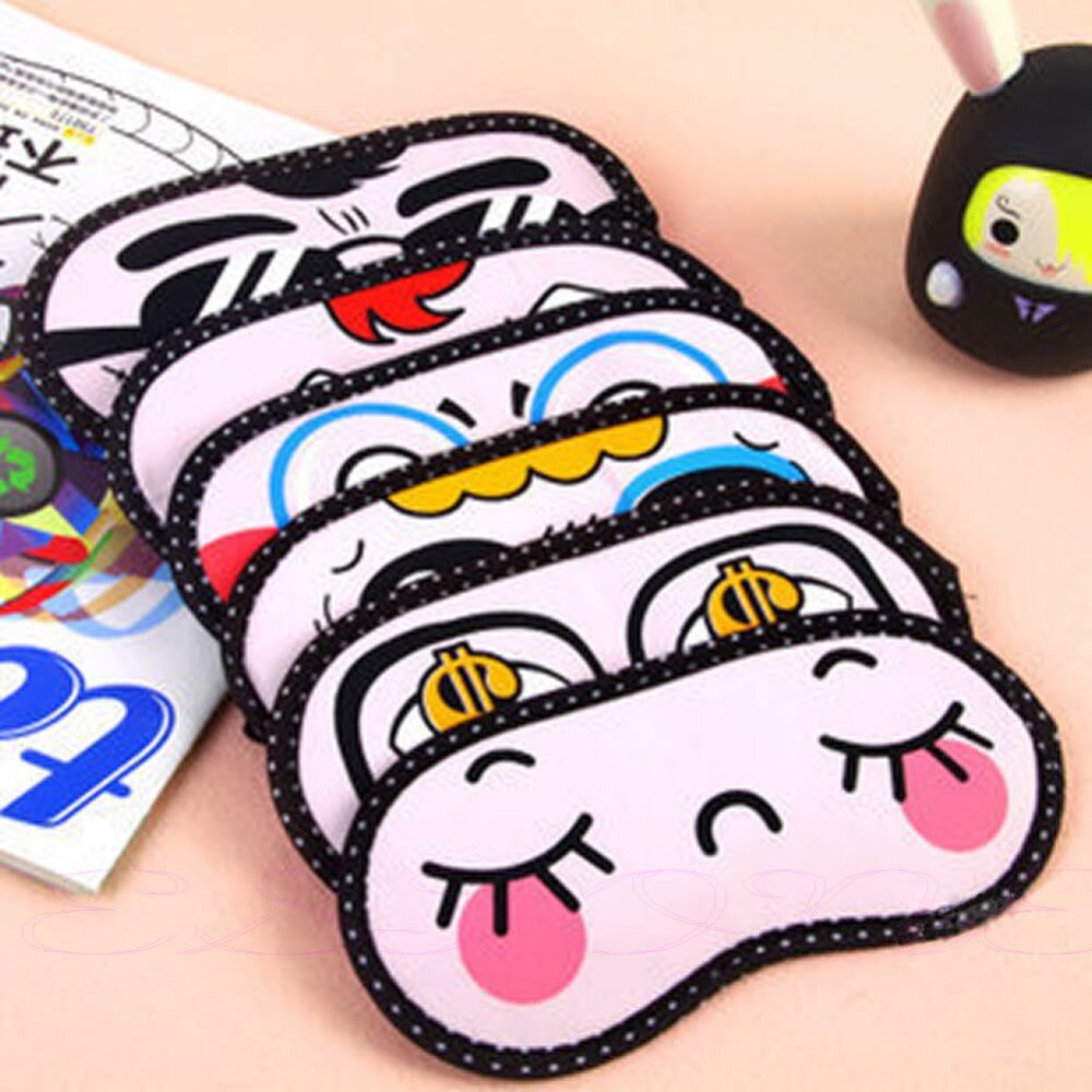 Cute Sleeping Eye Mask Blindfold Shade Travel Aid ... – Grandado