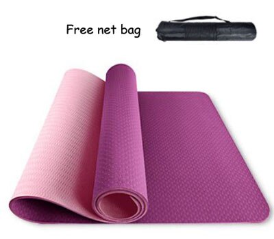1830*610*6mm TPE Yoga Mat with Position Line Non S... – Grandado
