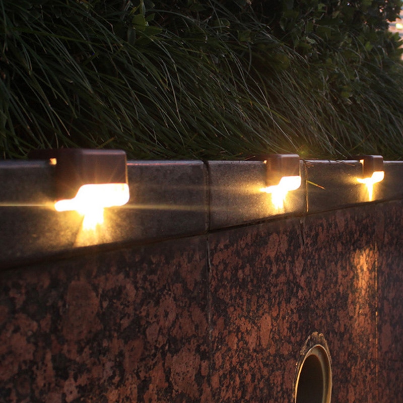 Pack of 4 Solar Power LED Fence Light Rock Lamp Wa... – Grandado