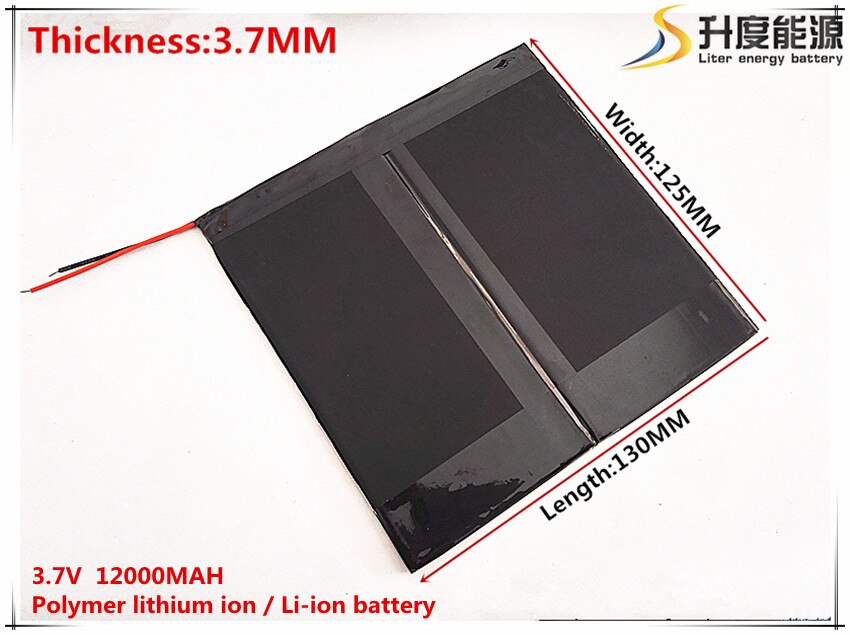 3.7V,12000mAH,[37125130] Polymer lithium ion / Li-... – Grandado