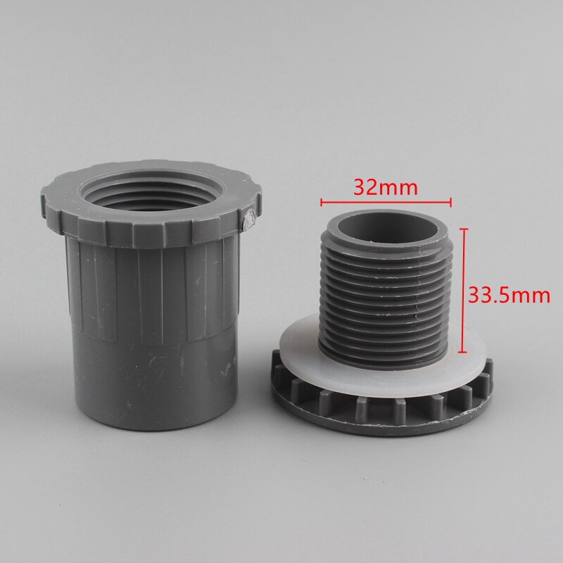 Pvc Id 32Mm 1 "Vis Connector Tank Drainage Apparat... – Vicedeal