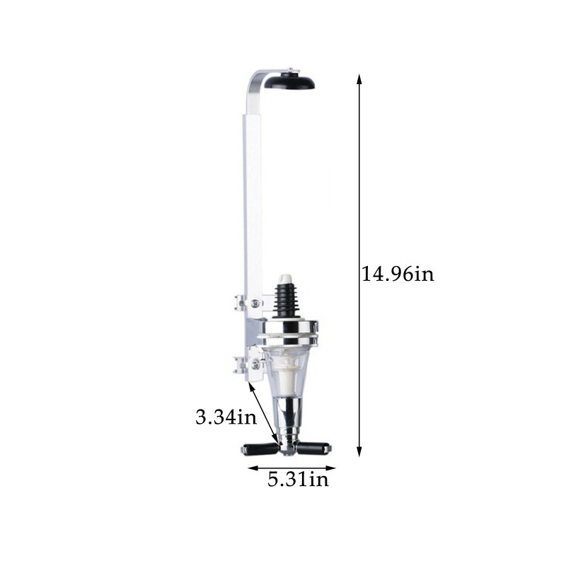 Wall Mounted 1 Station Liquor Dispenser Bar Butler... – Grandado