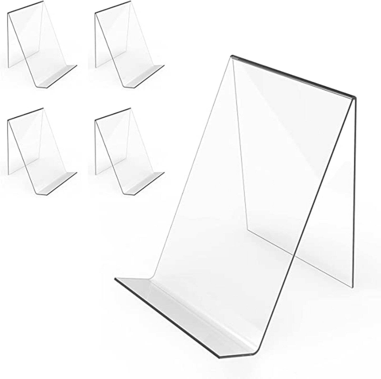 Acrylic Book Stand 5(pack) Clear Acrylic Display E... – Vicedeal
