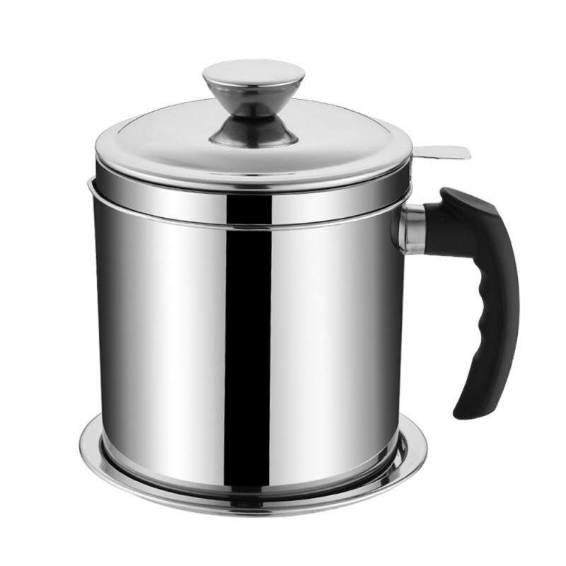 1Pc Stainless Steel Oil Strainer Pot Kettle Contai... – Grandado