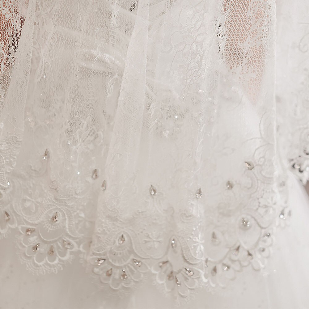 SSYFashion Wedding Shawl White Lace Shawl Luxury B... – Grandado