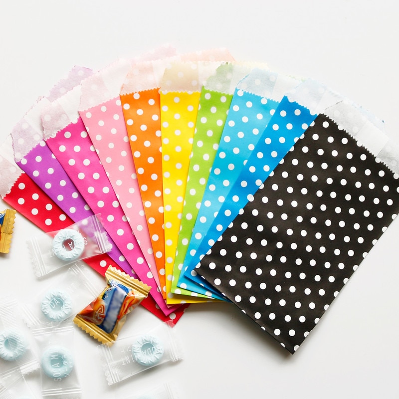 25pcs Colorful Mini Envelopes Polka Dots Paper Bag... – Vicedeal