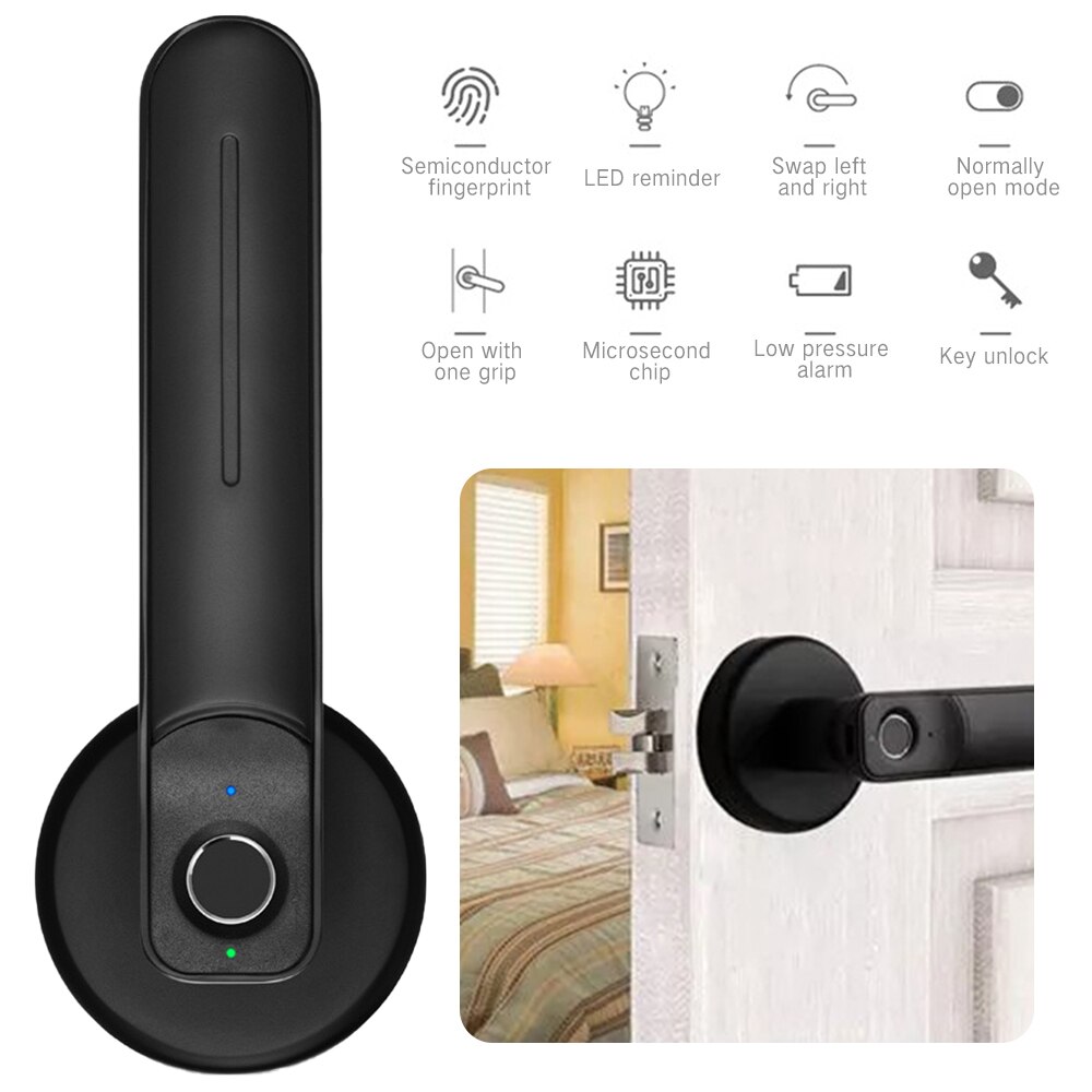 Electronic Fingerprint Door Lock Anti-theft Safty ... – Vicedeal