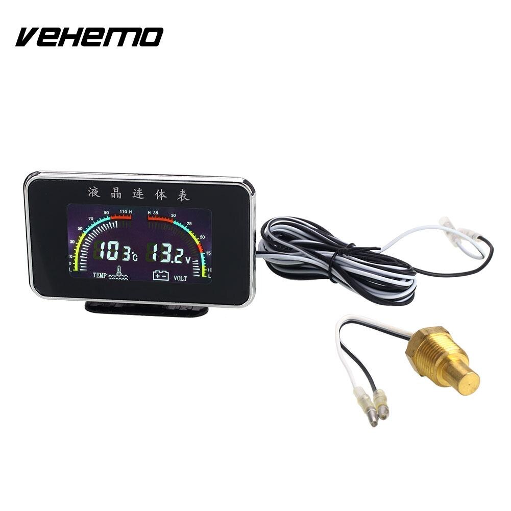 Vehemo 2 in 1 12/24V Temp Meters Auto Water Temp G... – Grandado