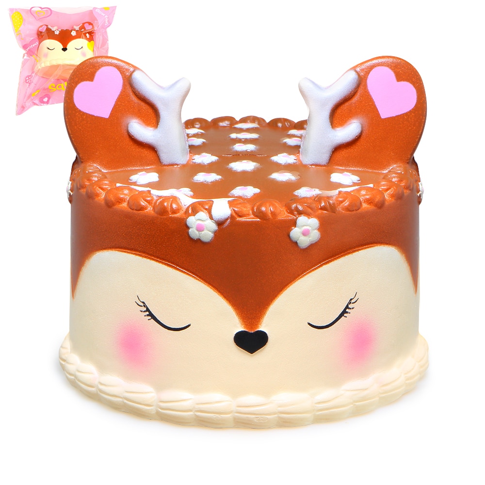 Kawaii Deer Cake Squishy Jumbo Slow Rising Squishi... – Grandado
