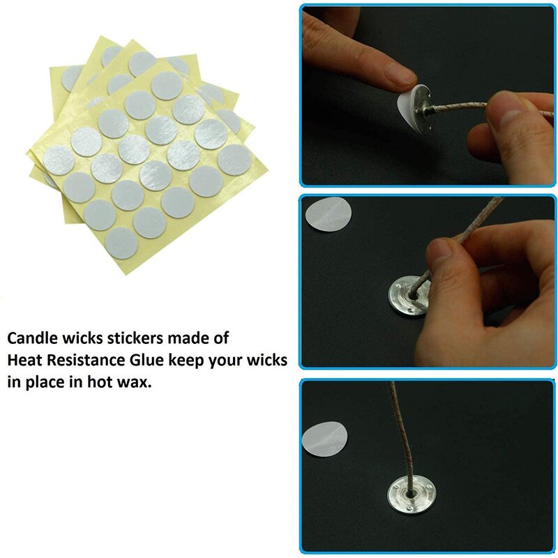 Candle Wick Bundle: 100 Candle Wicks, 100 Stickers... – Grandado