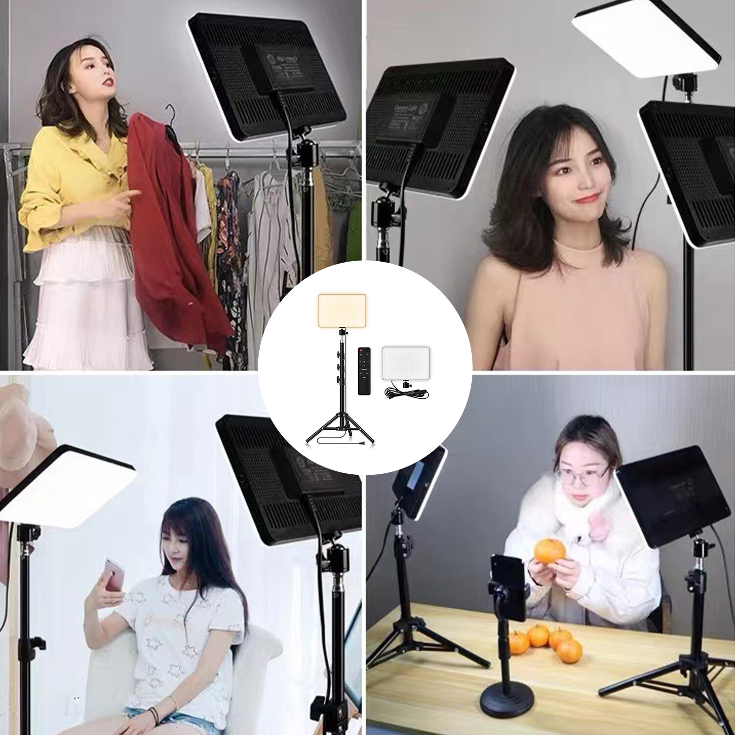 Mamen 11-Inch 3000-5700K Led Video Light Panel wit... – Grandado