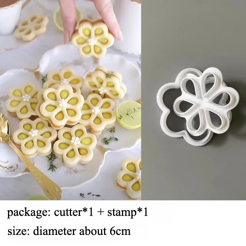 Jam Sandwich Bloemen Cookie Cutter 3D Verjaardag B... – Grandado