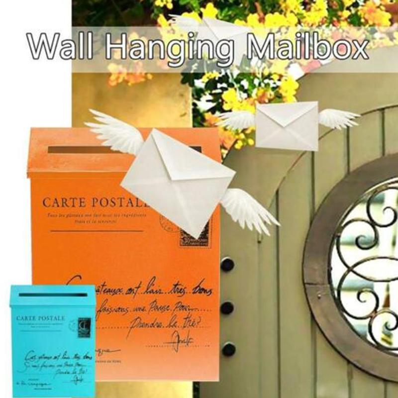 Pastoral Wall Mounted Mailbox Vintage Bucket Newsp... – Grandado
