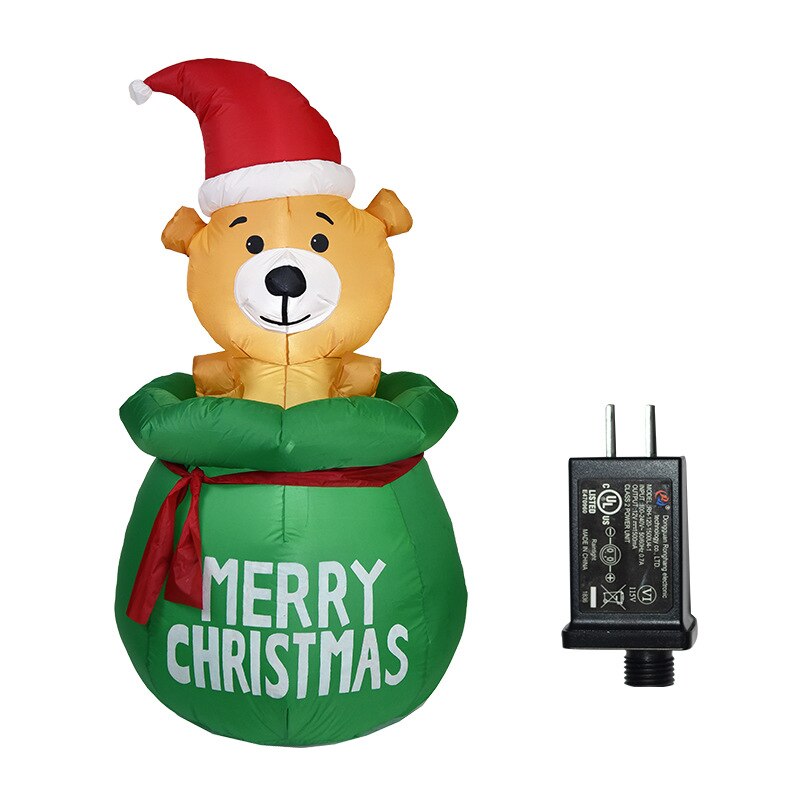 Inflatable Christmas Bear LED Night Light Figure O... – Grandado