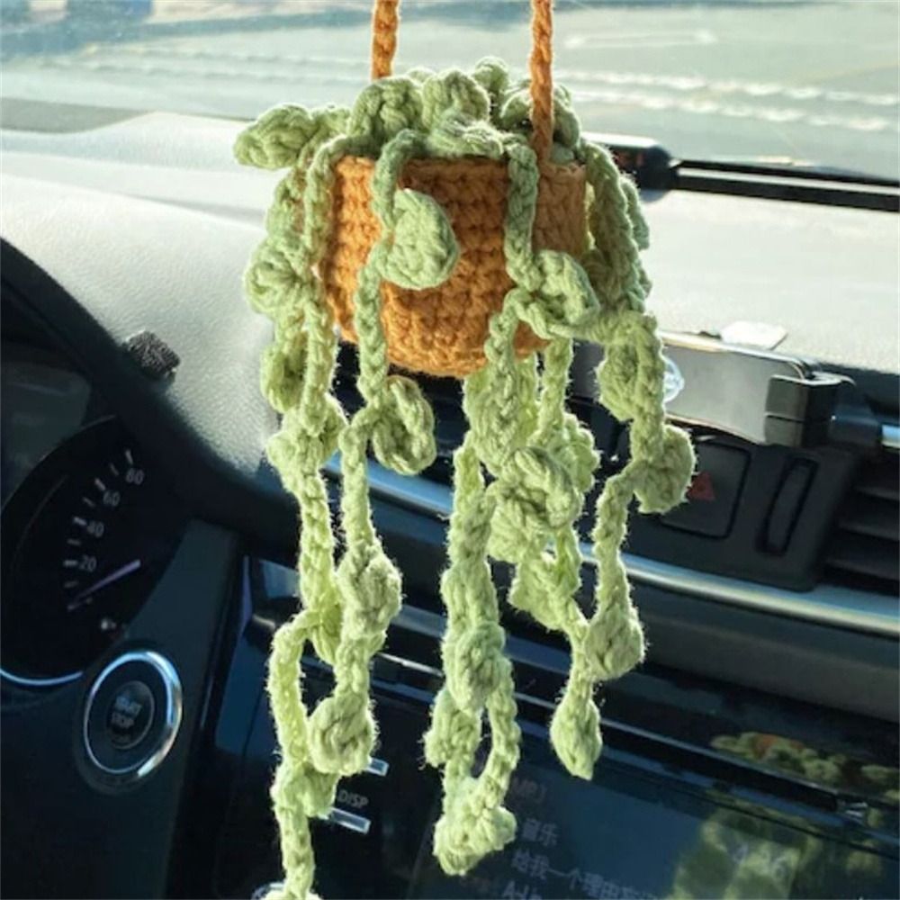 Car Hanging Ornament Car Decor Car Potted Plants P... – Grandado