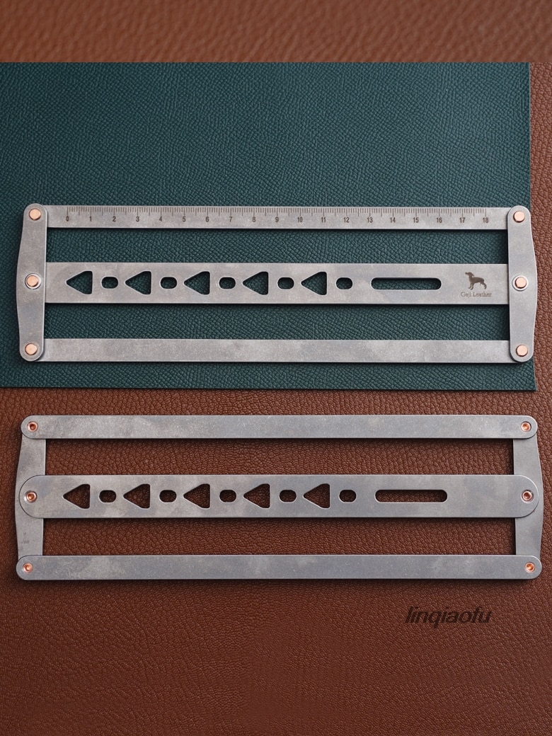 Belt-assisted positioning punch ruler, belt leathe... – Vicedeal