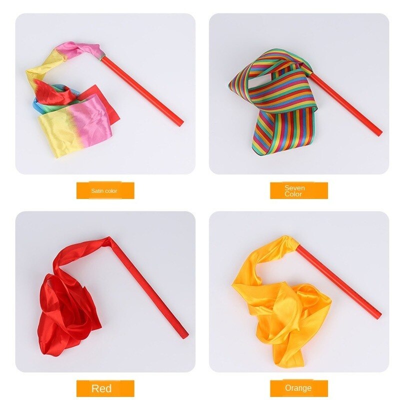 Rhythmic Colorful Gym Ribbons Art Gymnastic Dance ... – Grandado