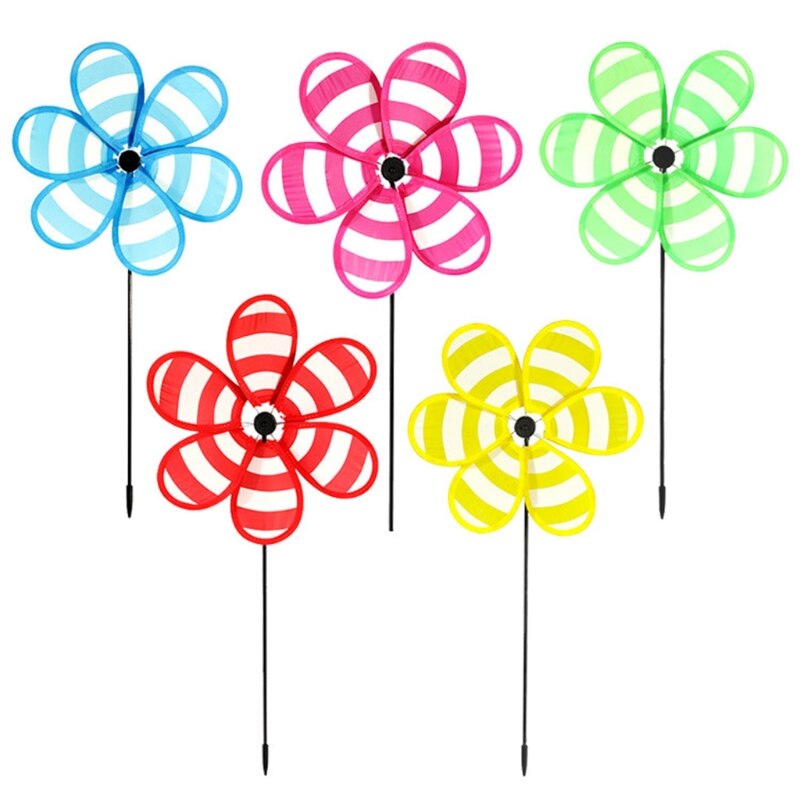 5pcs Colorful Dot Wind Spinners Lawn Pinwheels Win... – Grandado