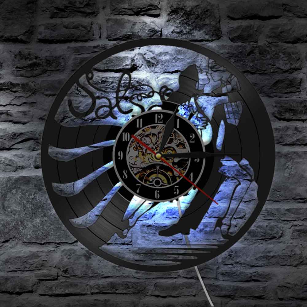 Vintage Latin Salsa Dance Wall Art Clock Dancing C... – Grandado