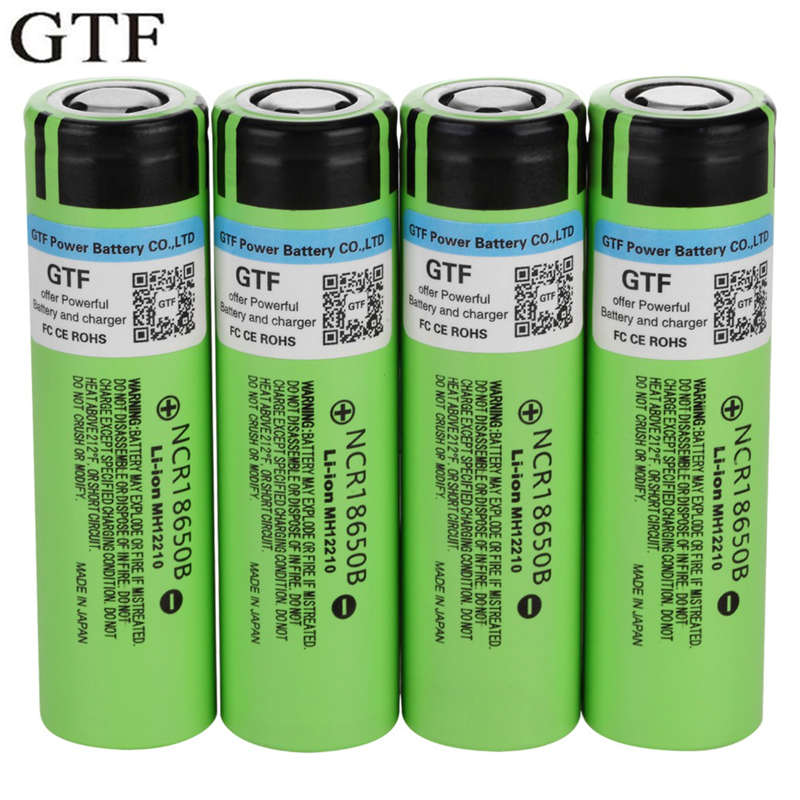 GTF 18650 3.7V 3400mAh Battery NCR18650B 18650 Lit... – Grandado