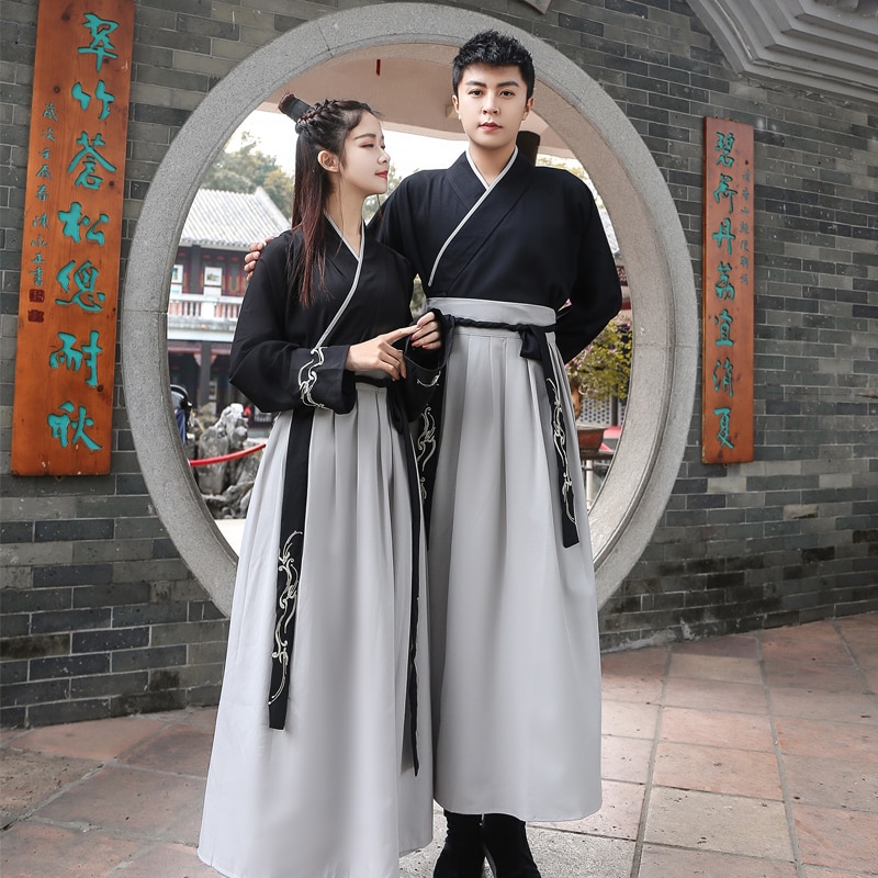Black Hanfu Dress Chinese Dance Costume Traditiona... – Vicedeal