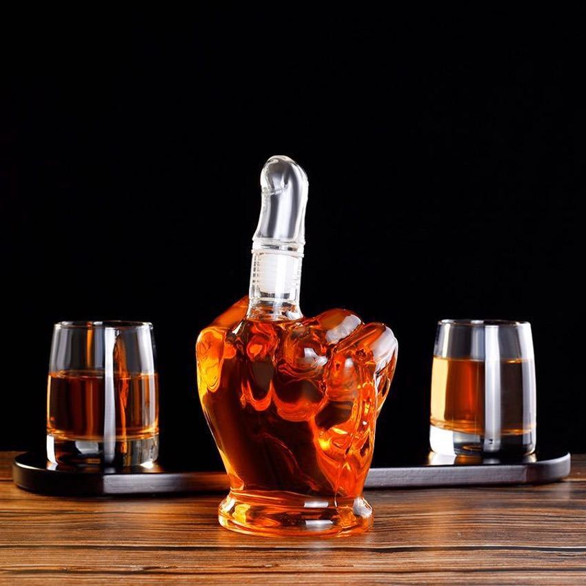 Finger Glass Whisky Vodka Wine Crystal Bottle Spir... – Vicedeal