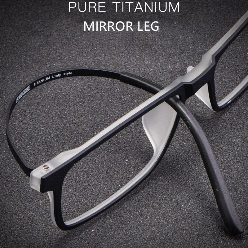 YIMARUILI Ultralight Pure Titanium Eyeglasses Fram... – Vicedeal