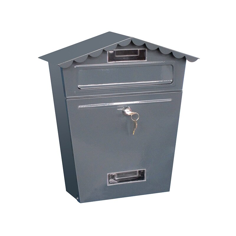 Lockable Secure Mail Letter Post Box Vintage Stain... – Grandado