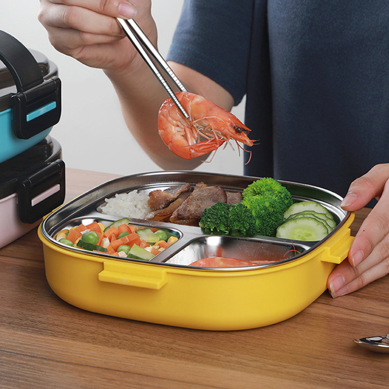 Stainless Steel Lunch Box With Handle Portable Out... – Grandado