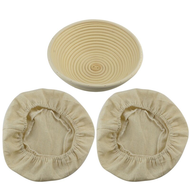 Round Natural Rattan Bread Fermentation Basket Cou... – Grandado