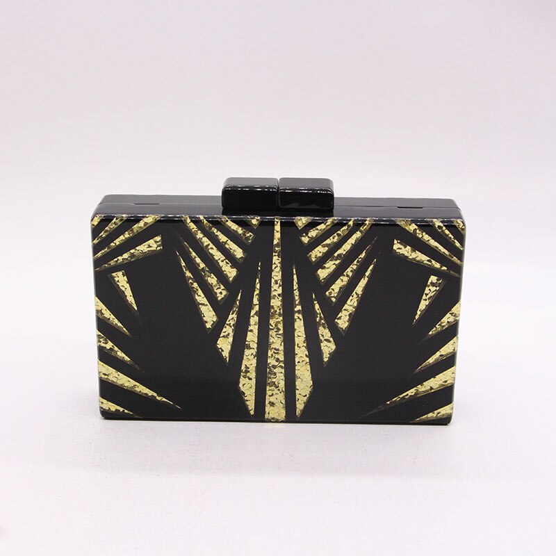 Black gold glitter Women Clutch Party Evening Bag ... – Grandado