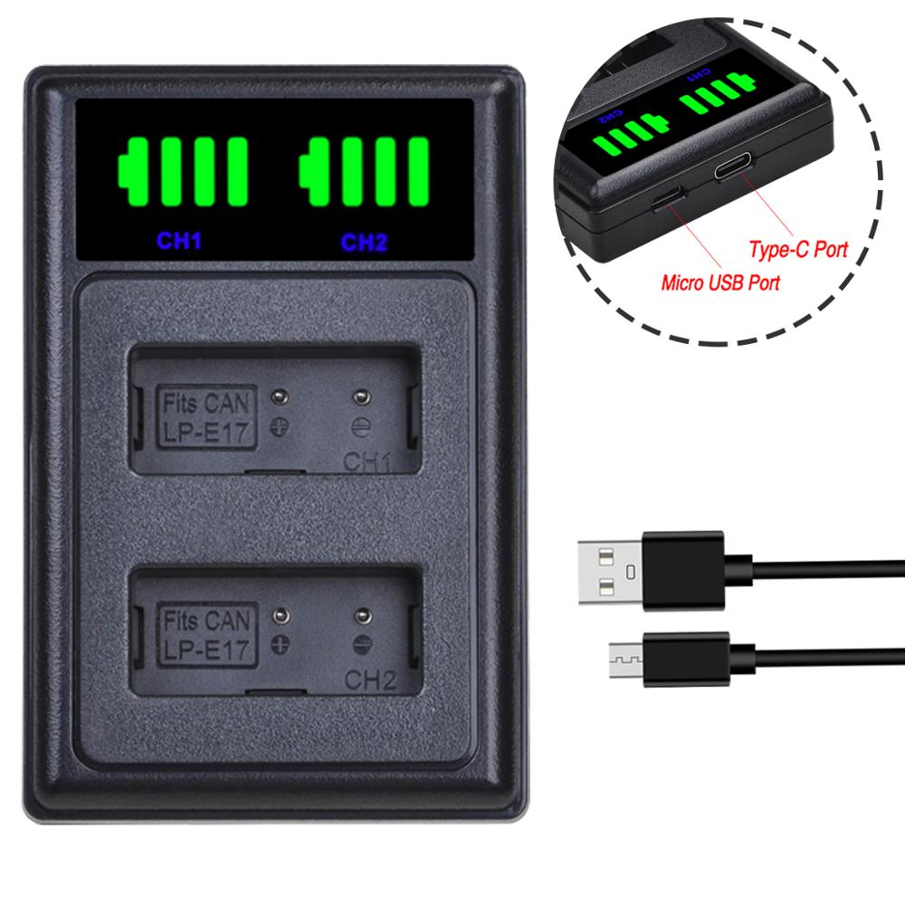 Batmax LP-E17 LPE17 Lp E17 Camera Batterij Akku + ... – Grandado
