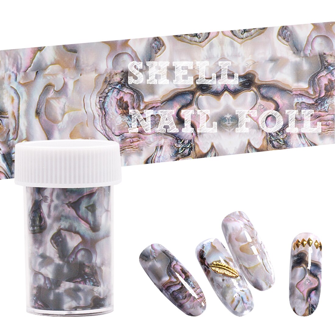 3D 1 Roll 4*120CM Ocean Style Shell Abalone Patter... – Grandado