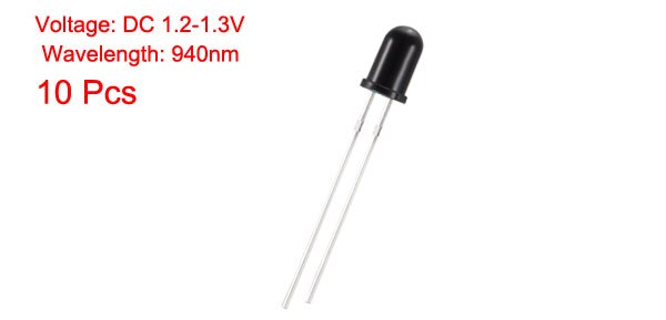 uxcell 15pcs 3mm 940nm Infrared Receiver Diode DC ... – Vicedeal