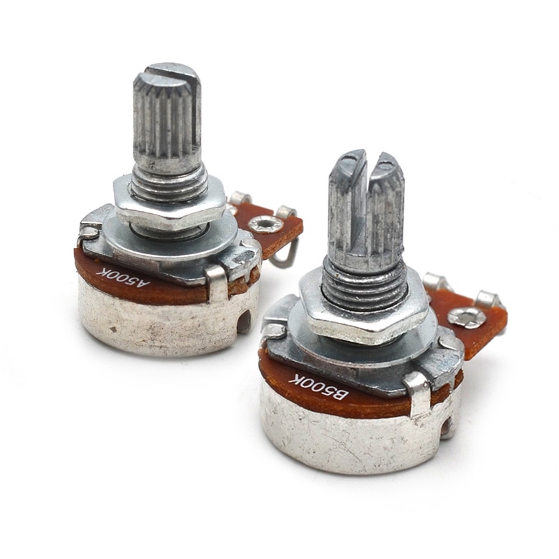 2Pcs A500K/250K Potentiometer Splined Kleine Pot E... – Grandado