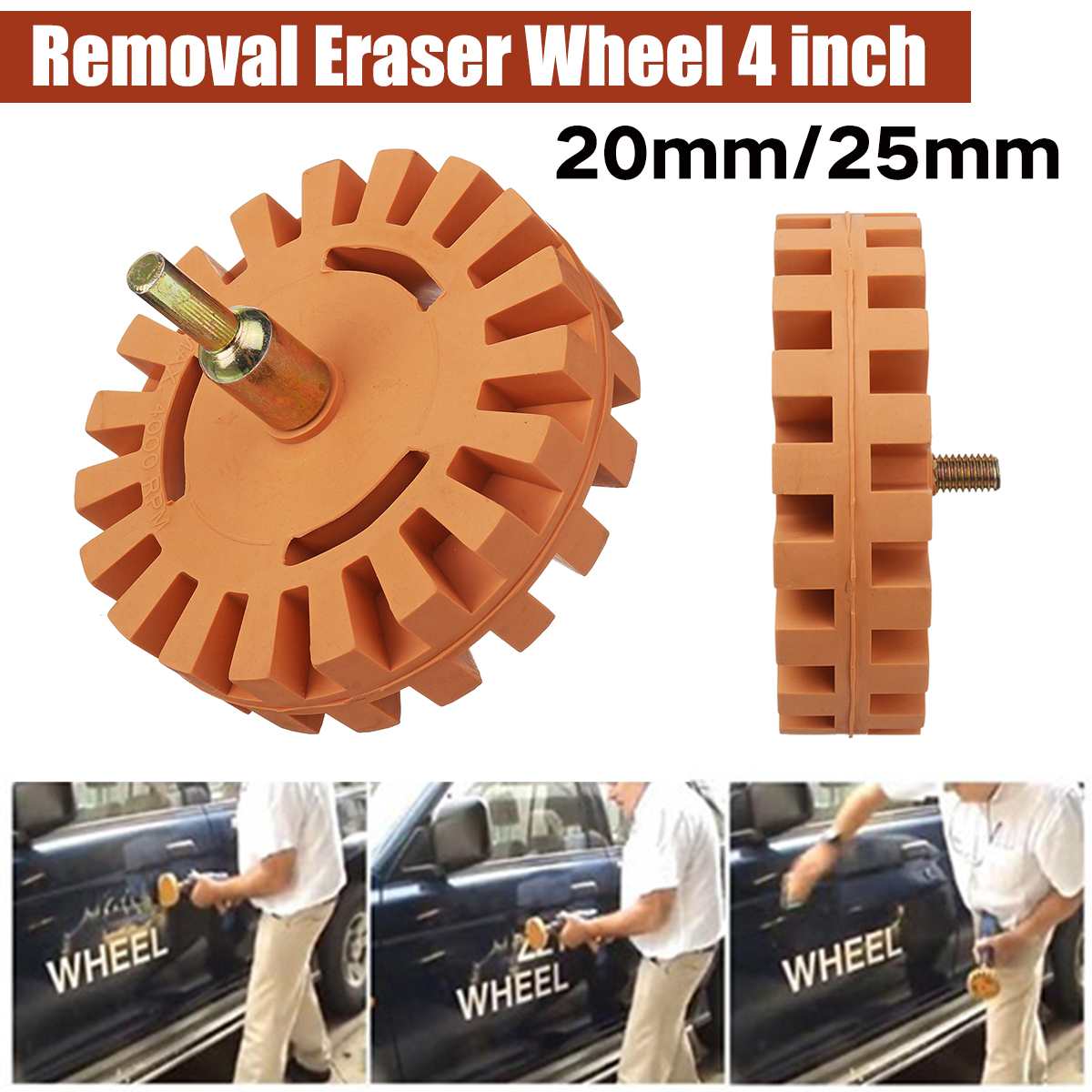 4 inch Universal Rubber Eraser Wheel Adapter For R... – Vicedeal