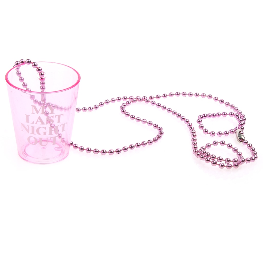 Girls Night Out Shot Plastic Cup On Bead Necklace ... – Vicedeal