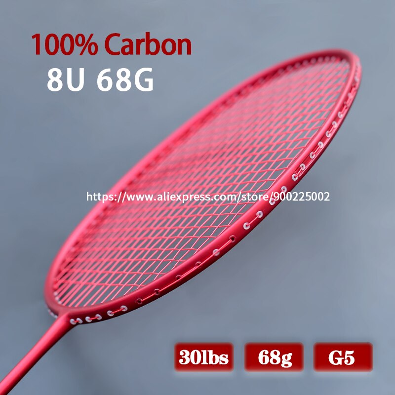 Super Licht 8U 68G 18Kg Carbon Fiber Badminton Rac... – Vicedeal