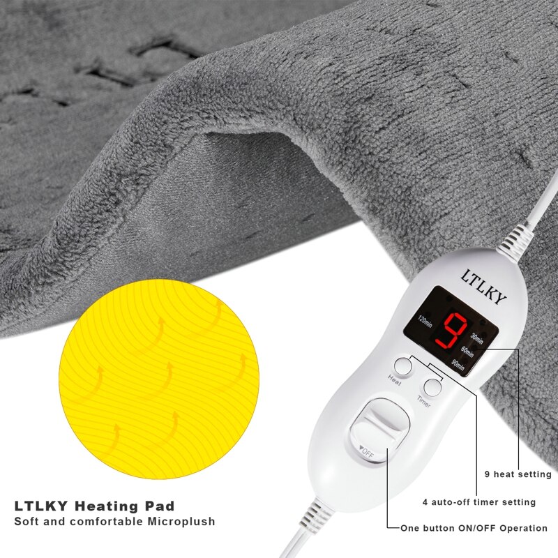 Heating Pad for Pain Relief XL King Size Soft Touc... – Grandado