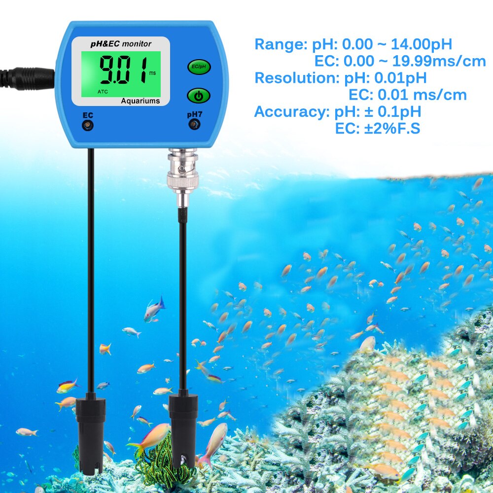2 in 1 PH/EC Meter PH Tester Multi-Parameter Water... – Vicedeal