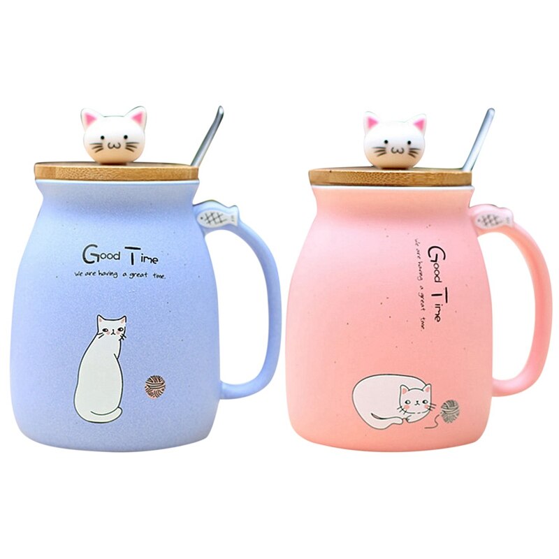 2pcs Sesame Cat Heat-Resistant Cup Color Cartoon w... – Grandado